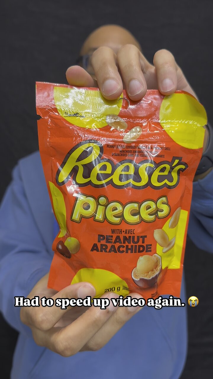 🥜 Reese's Pieces w/ Peanuts chocolate candy 🍫 cacahuètes chocolat bonbons