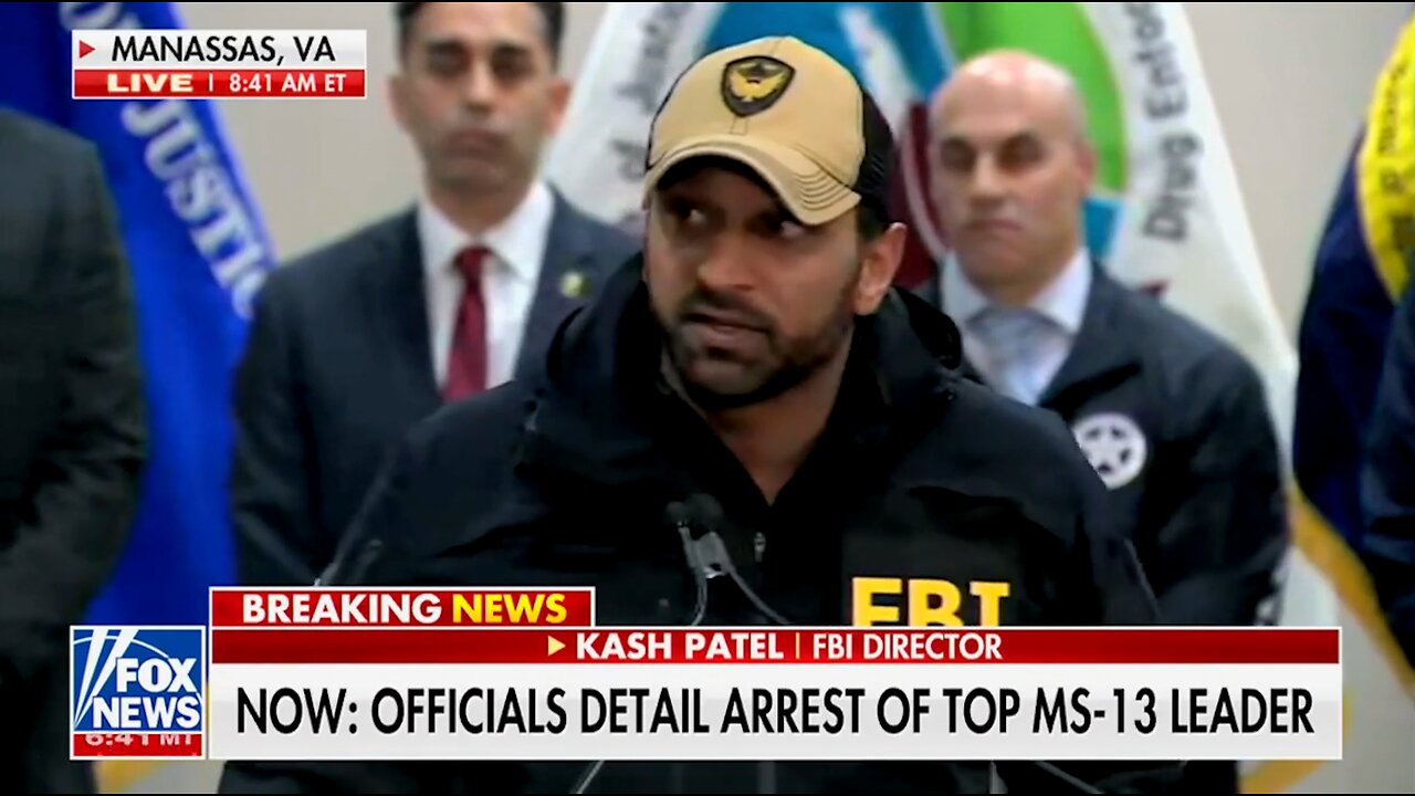 Kash Patel On Arrest Of MS-13 Leader