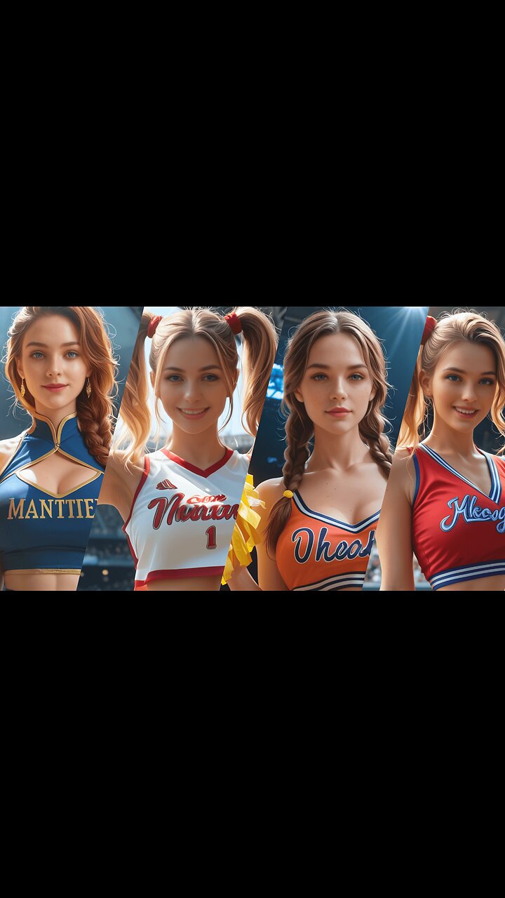 Cheerful Sparks: AI Cheerleader Girl Lookbook That Dazzles | Mini skirt ...