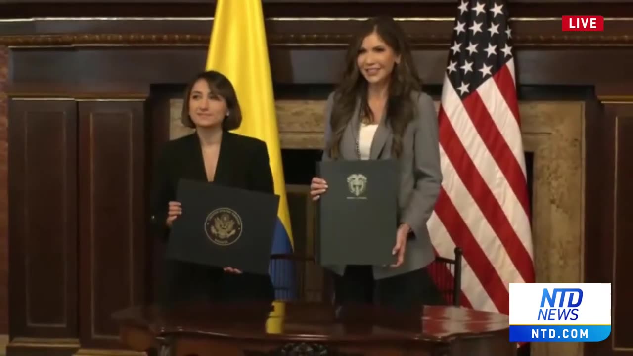 LIVE: Noem Signs Agreements With Colombian Foreign Minister