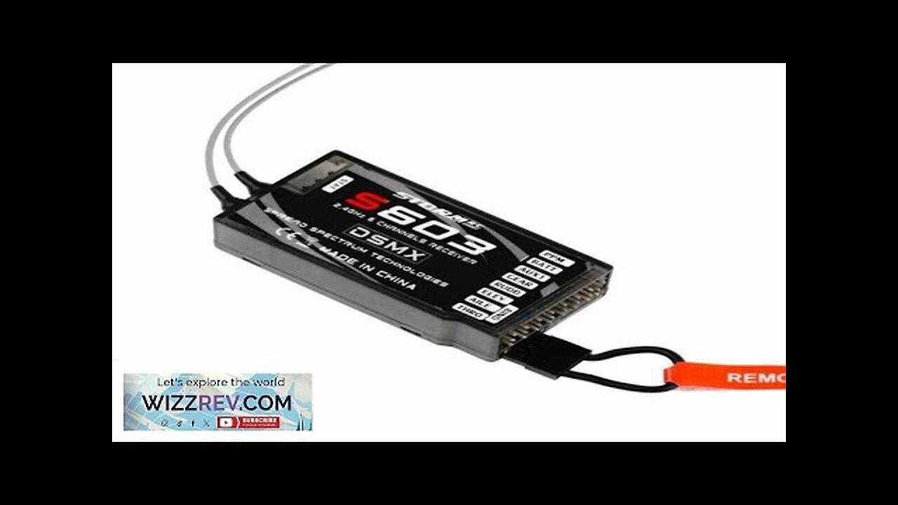 2.4G 6CH S603 RC Receiver Supported JR Spektrum DSM-X DSM2 Transmitter ...