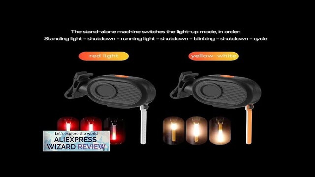 OFFBONDAGE Bicycle Rear Light Running Water Pilot Lights Bicycle ...
