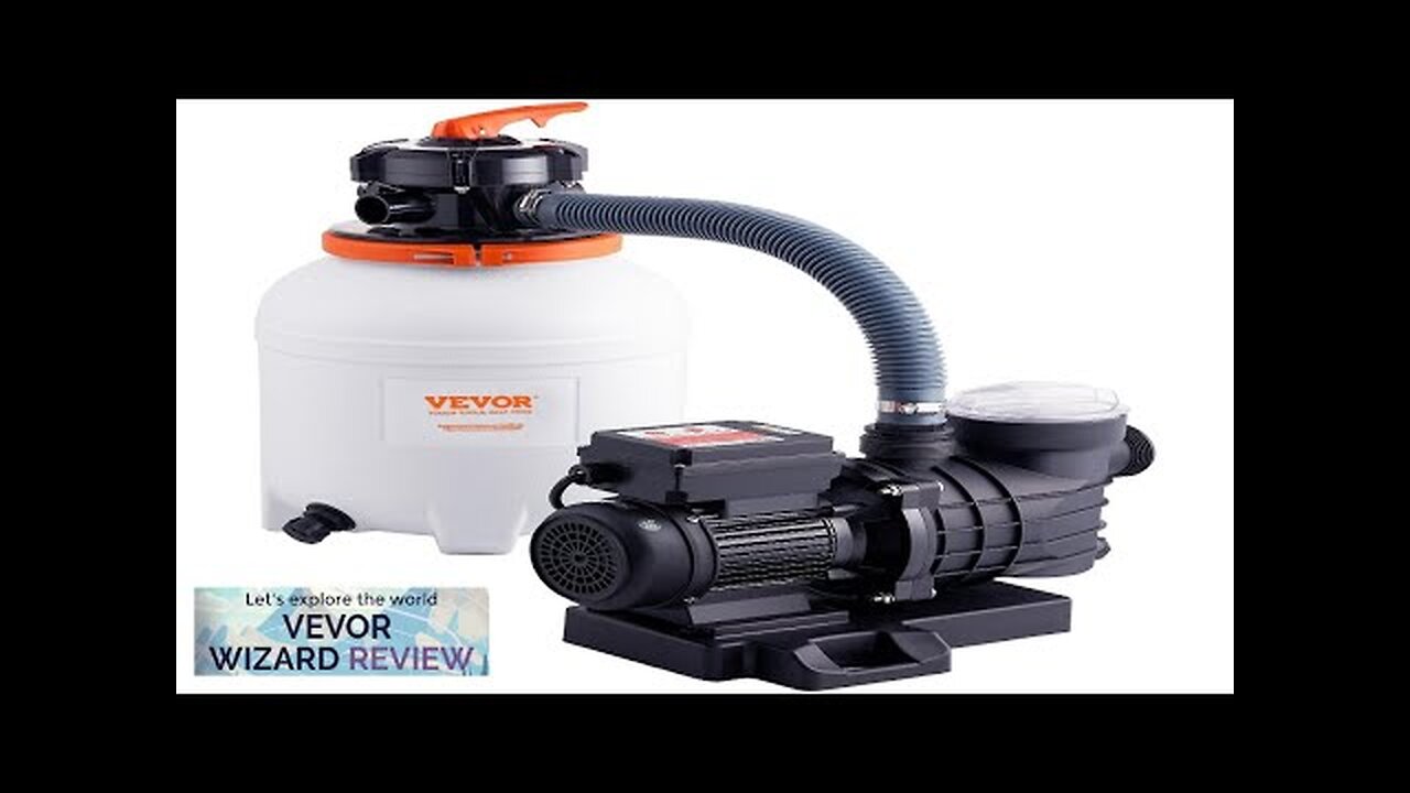 VEVOR Sand Filter Pump for Above Ground Pools 12-inch 3000 GPH 1/2 Review