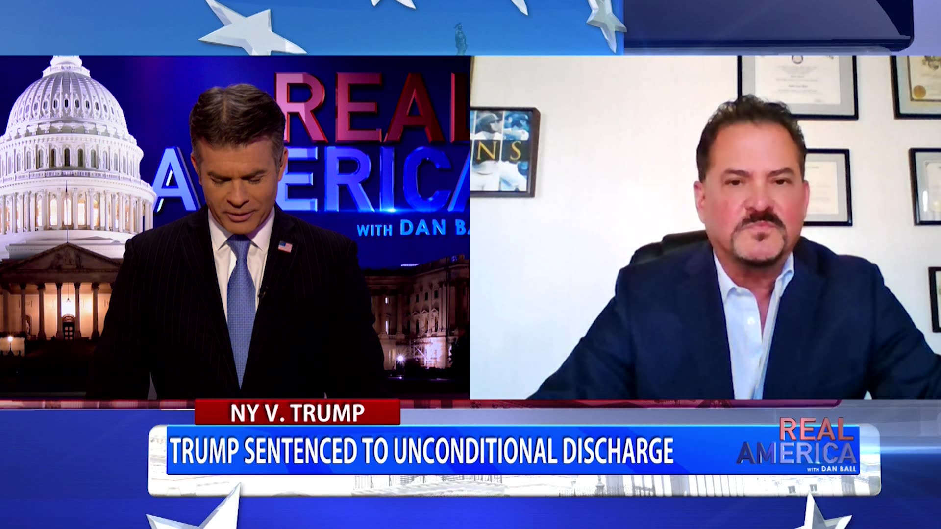 REAL AMERICA -- Dan Ball W/ David Wohl, Trump Sentenced With No Penalty ...