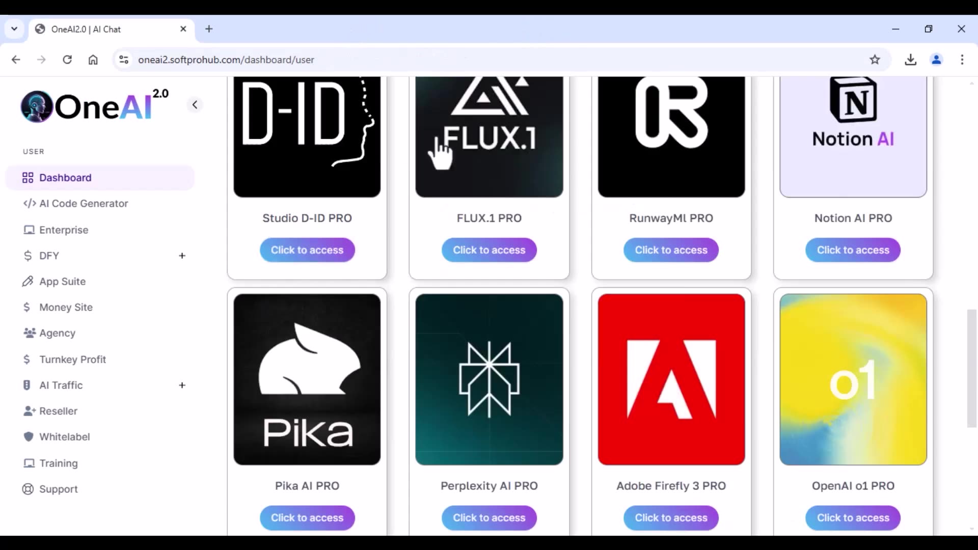 OneAi 2 0 Demo: Unlock Premium AI Tools and Launch Your Own AI ...