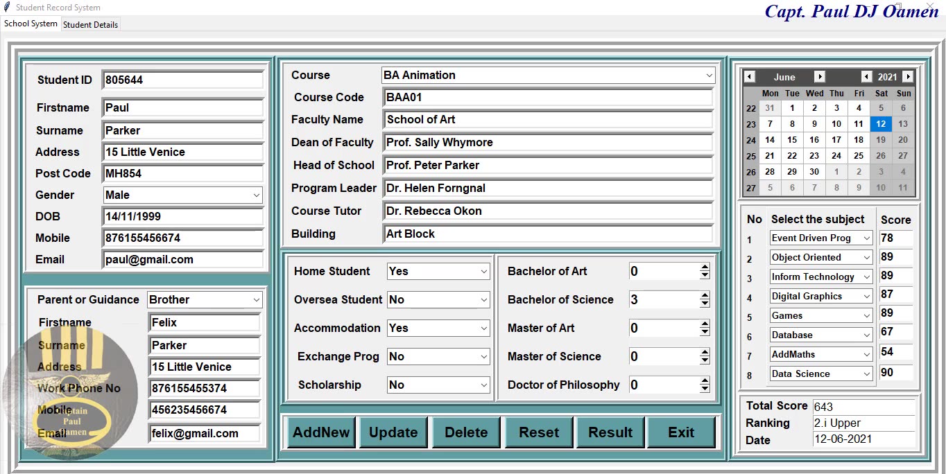How to Create Student Database Management System in Python