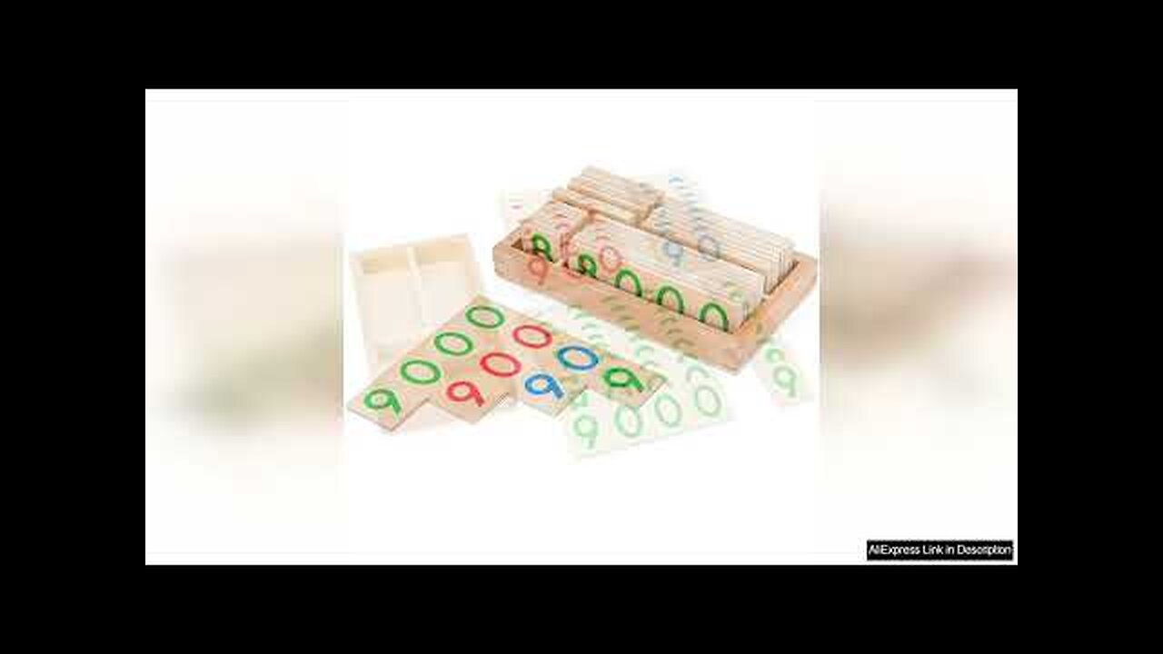 Wooden Numbers Card 1-9000 Montessori Learning Card Math Teaching Aids ...