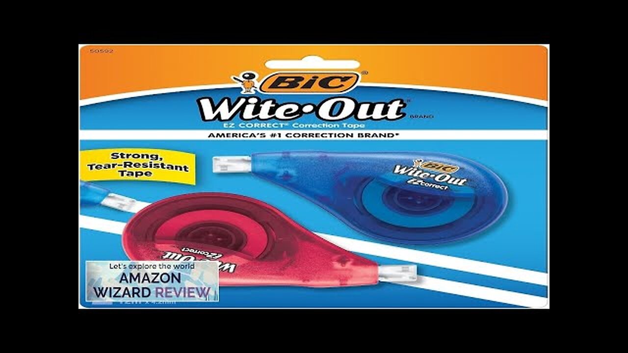 BIC Wite-Out Brand EZ Correct Correction Tape 39.3 Feet 2-Count Review