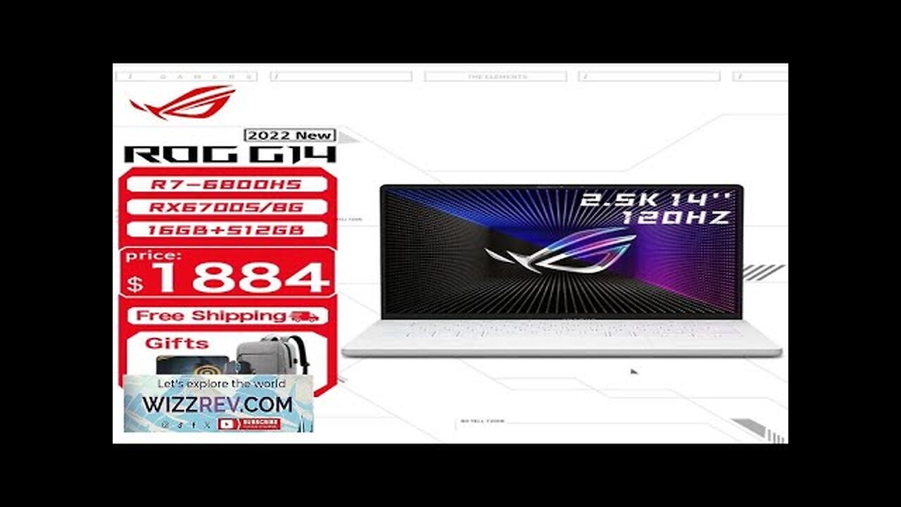 ASUS ROG Zephyrus G14 Gaming Laptop AMD Ryzen 7 6800HS 16GB 512GB Review