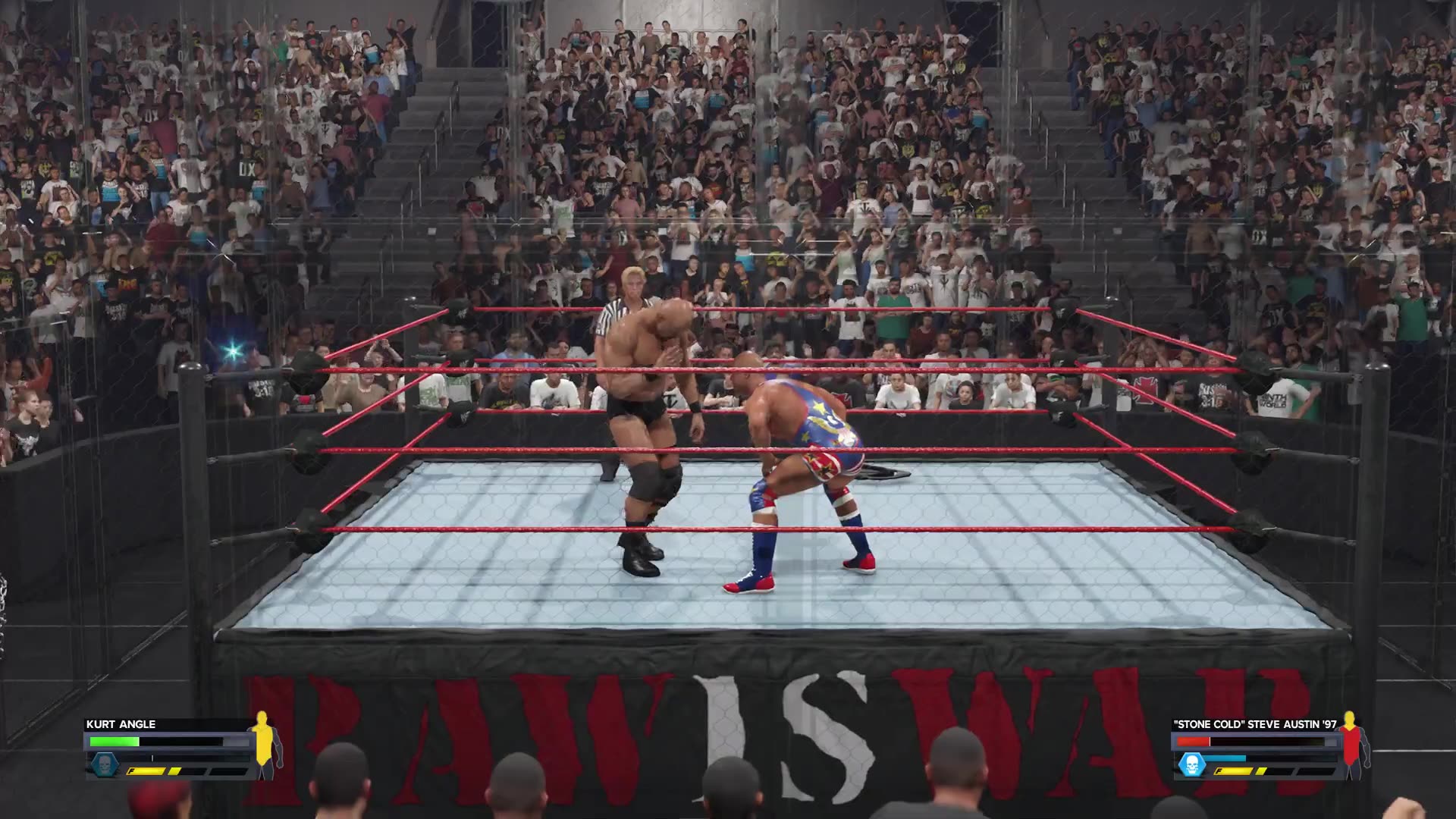WWE 2K24 - Roman Reigns Vs Seth Rollins With Cody Rhodes As The Referee ...