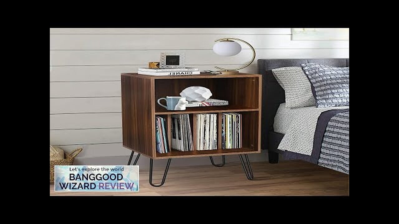 Hommpa Record Player Stand Vinyl Record Storage Turntable Stand with ...