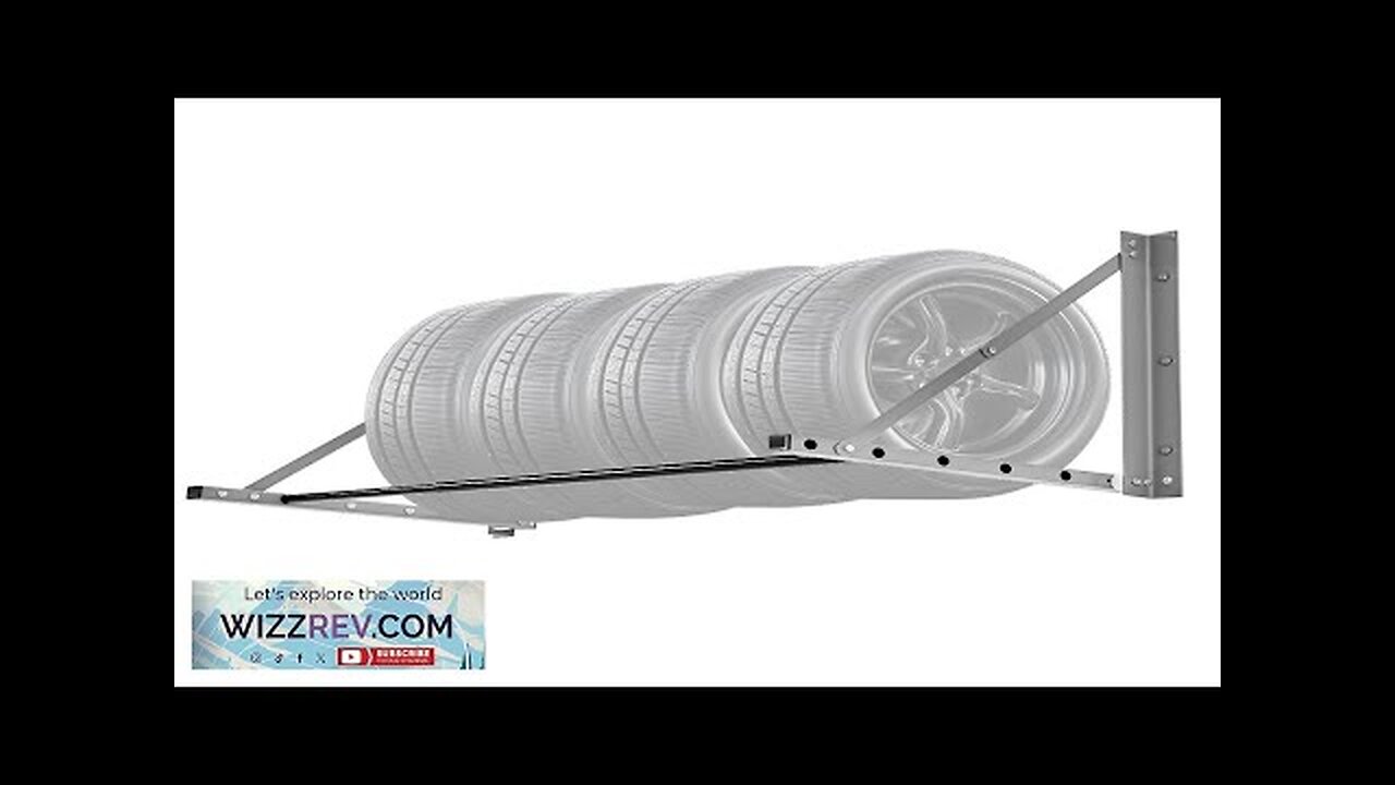 Wall Mounted Folding Tire Rack 32"- 48" Adjustable Storage Rack for ...