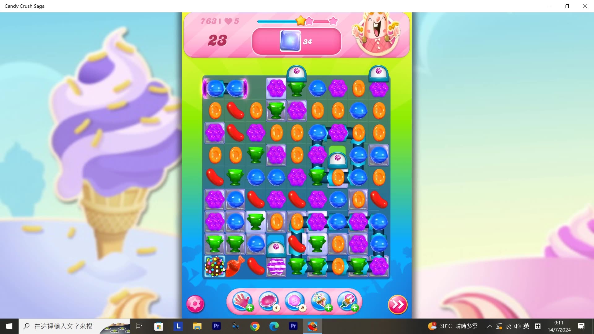 Candy Crush Saga Record (Level 763)