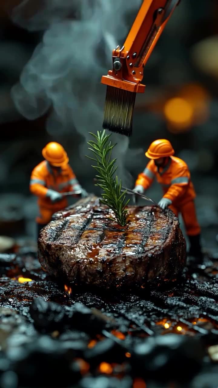 small people cooking ai video#ai#cooking