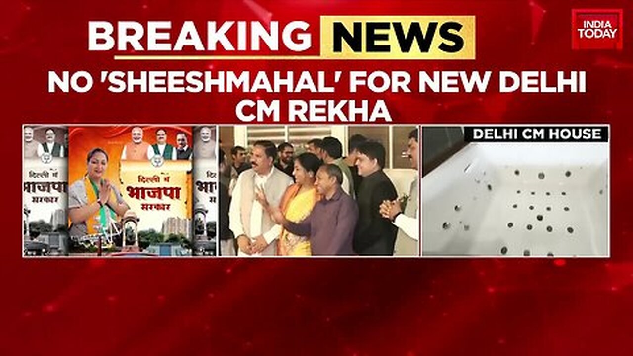Delhi CM Rekha Gupta Rejects 'Sheesh Mahal', Promises To 'Stay with ...