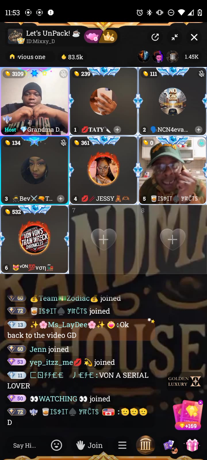 The girls throw down on Grandma D panel