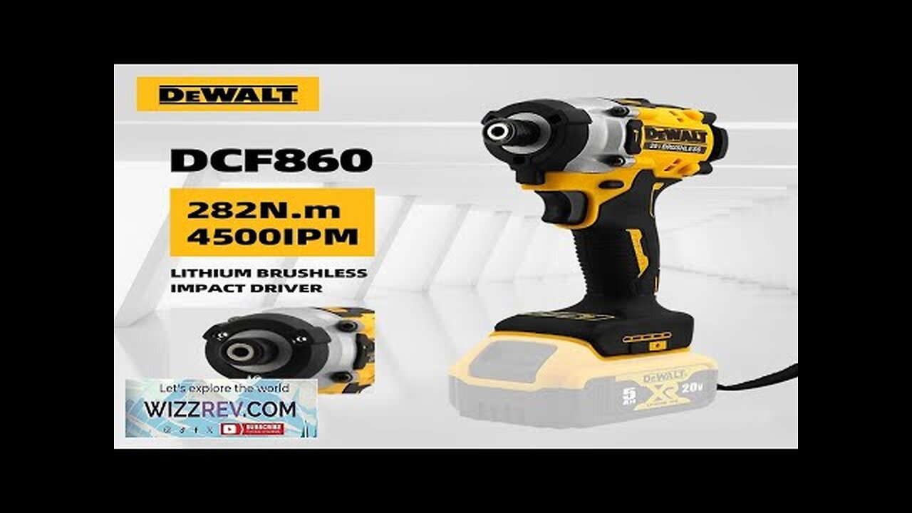 DEWALT DCF860 20V Impact Driver Screwdriver Electric Impact Drill Power ...