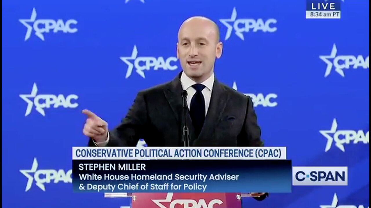 White House Deputy Chief of Staff Stephen Miller at CPAC