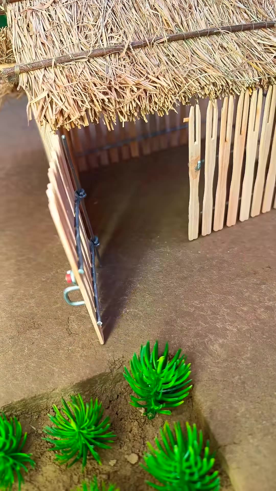 How to make cow shed Roof