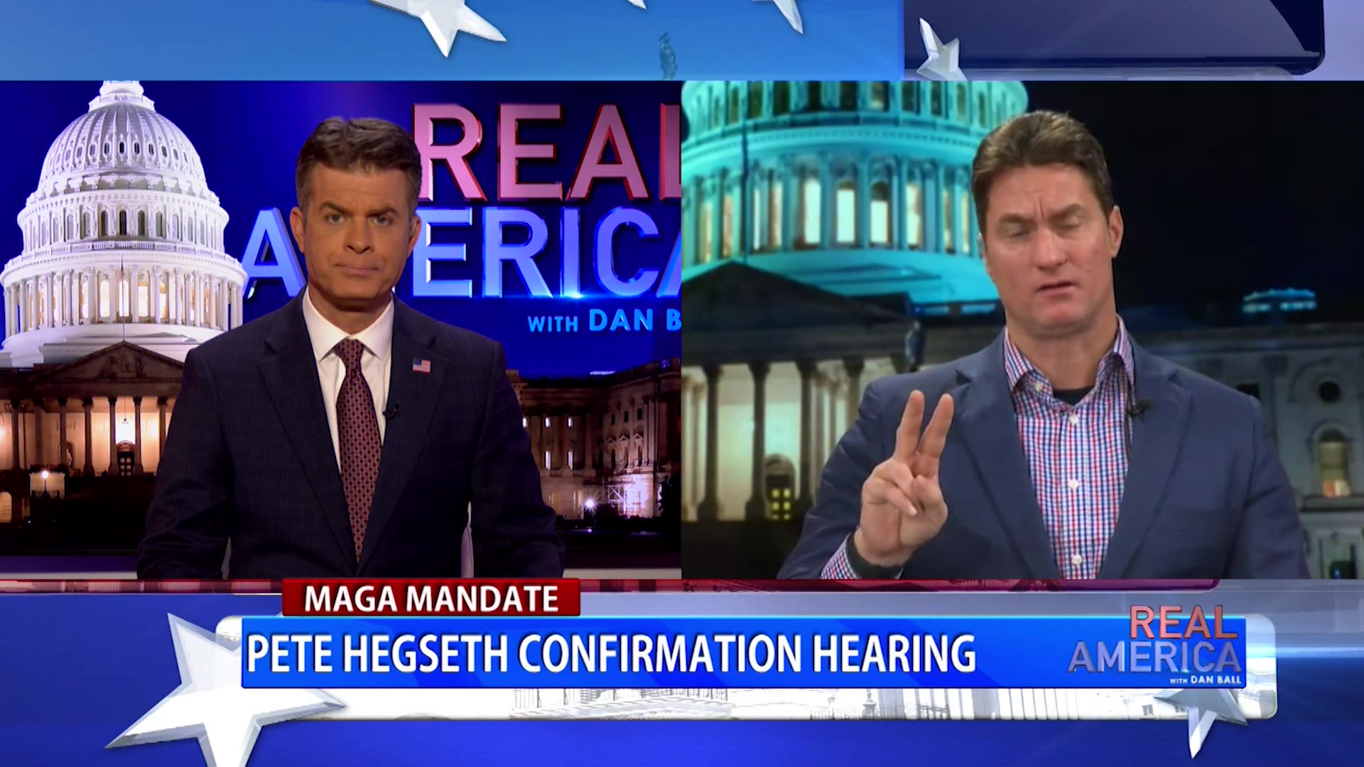 REAL AMERICA -- Dan Ball W/ Bill Brown, First Day Of Senate Hearings ...