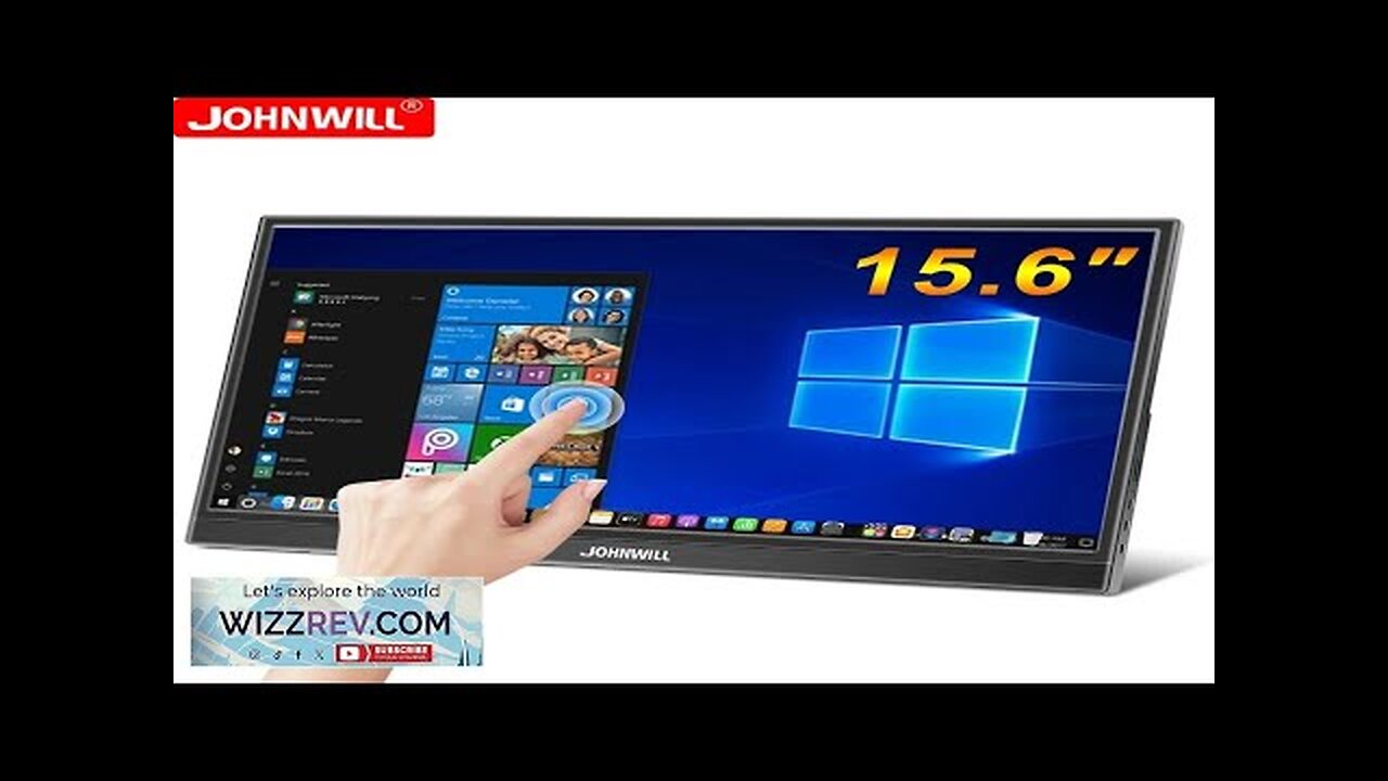 15.6 inch portable monitor touch screen 1080P lcd computer monitor FHD ...