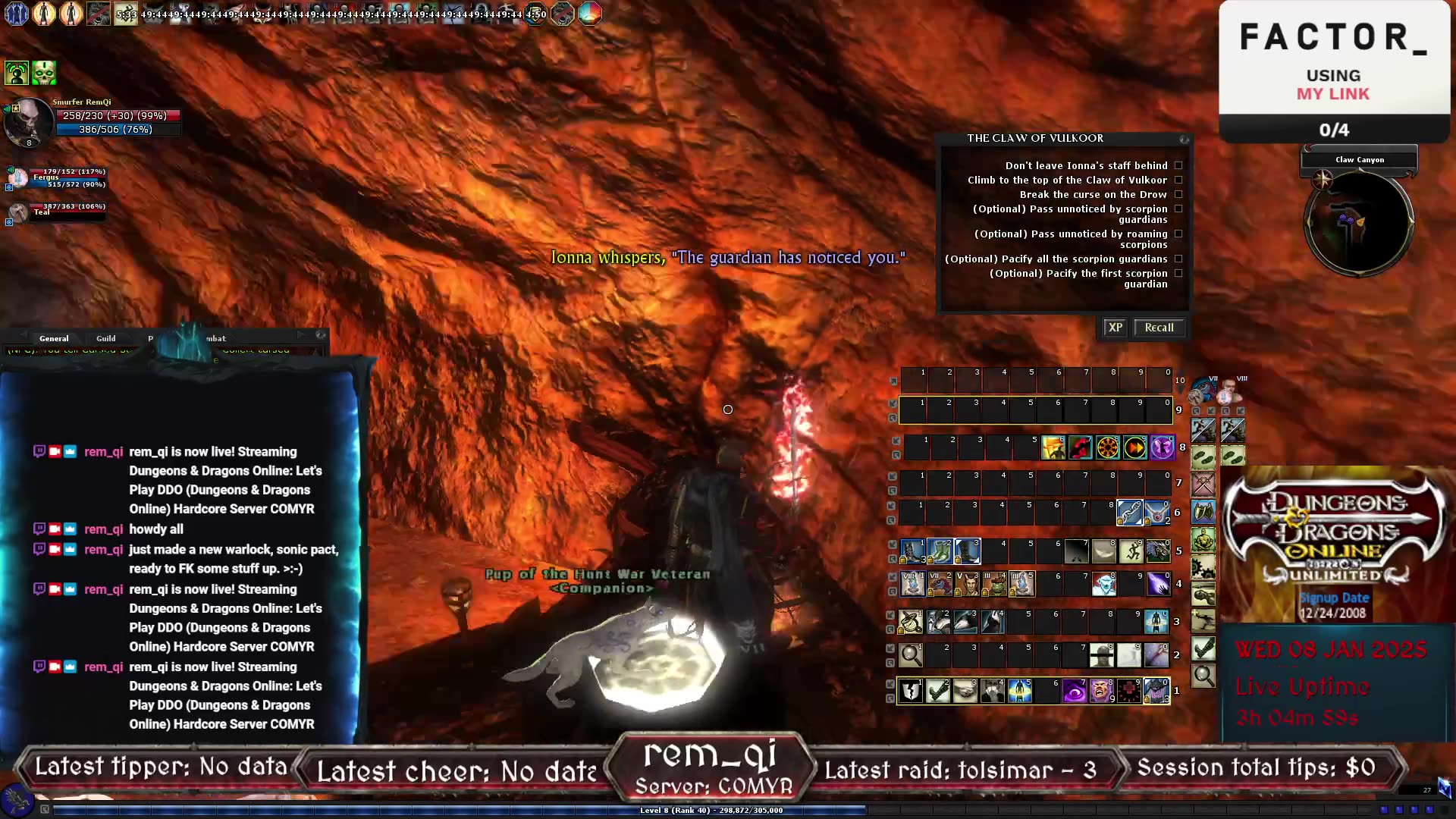Let's Play DDO (Dungeons & Dragons Online) Hardcore Server COMYR 2025 ...