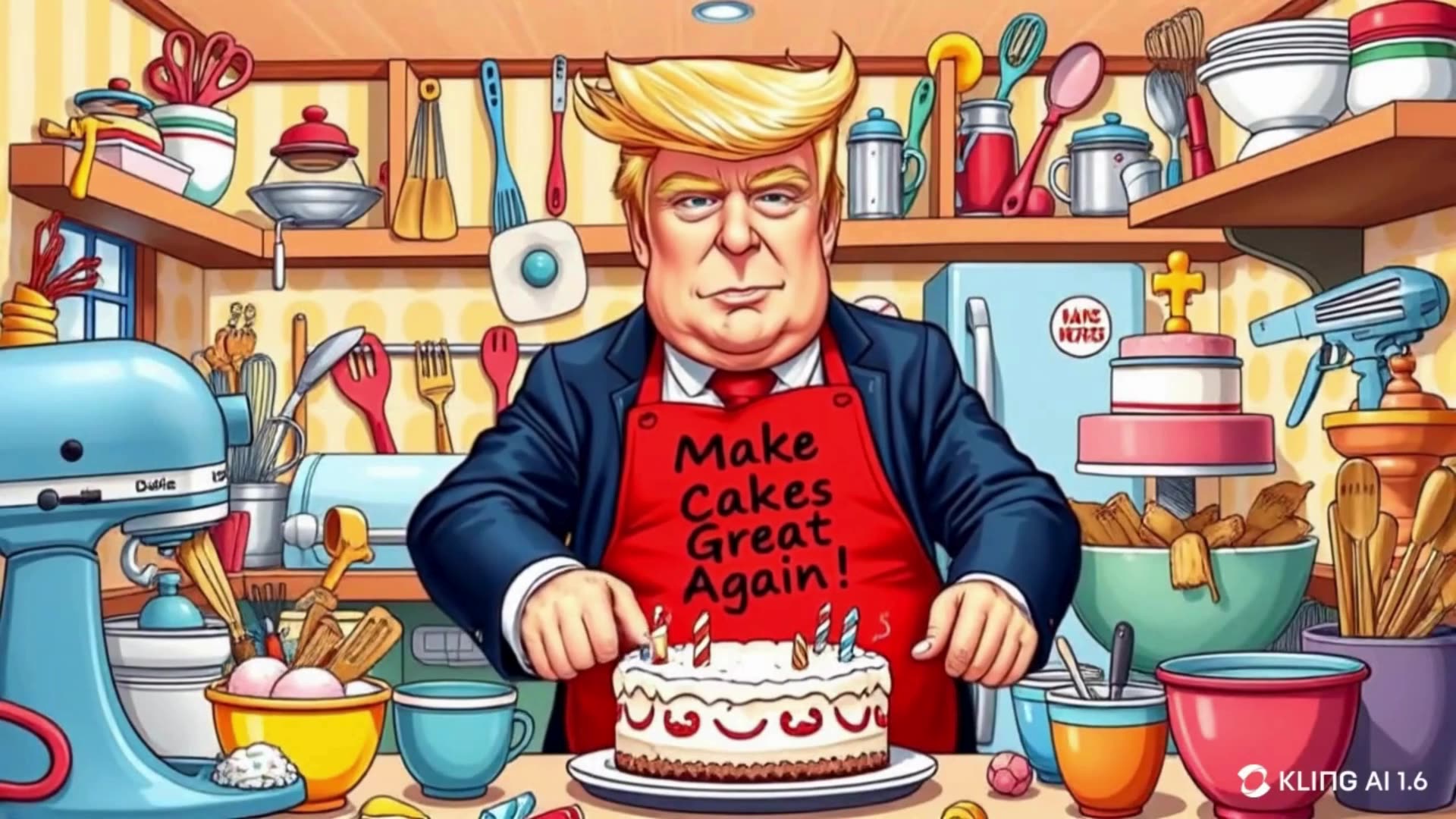 Trump Makes a Cake 🎂😂