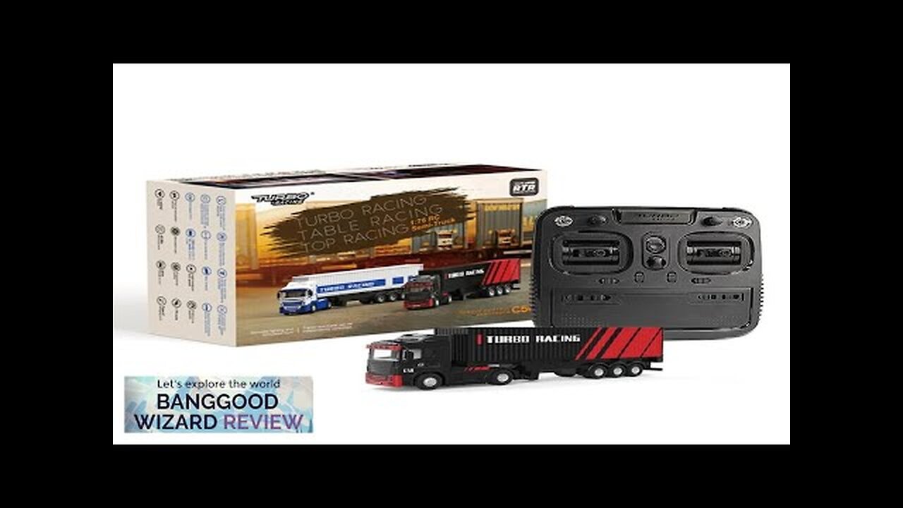 Turbo Racing C50 1/76 2.4G 4WD RC Car Semi -Truck Tractor Trailer Review
