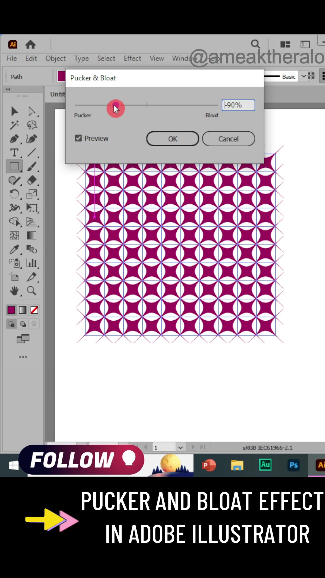 How to Use the Pucker & Bloat Effect in Adobe Illustrator: Step-by-Step ...