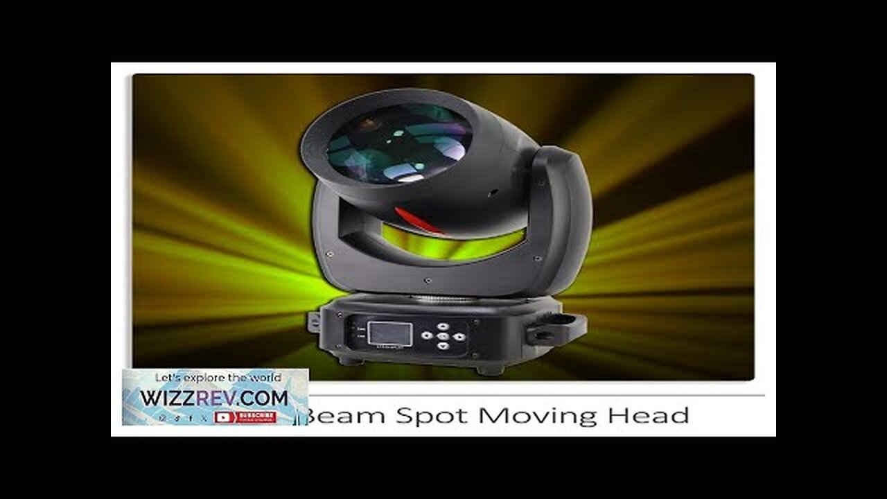 New Mini 260W Beam Spot Moving Head Light DMX512 With Zoom Prism Review