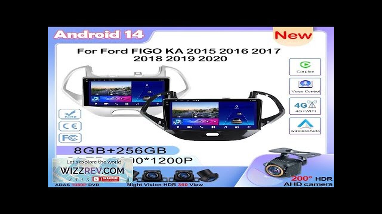 Android Car Radio Stereo Multimedia Player For Ford FIGO KA 2015 2016 ...