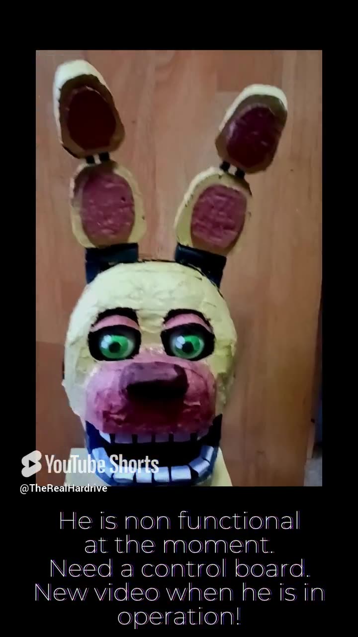 "DIY Spring Bonnie Animatronic Head Showcase | FNAF Fan Creation 🐰 # ...