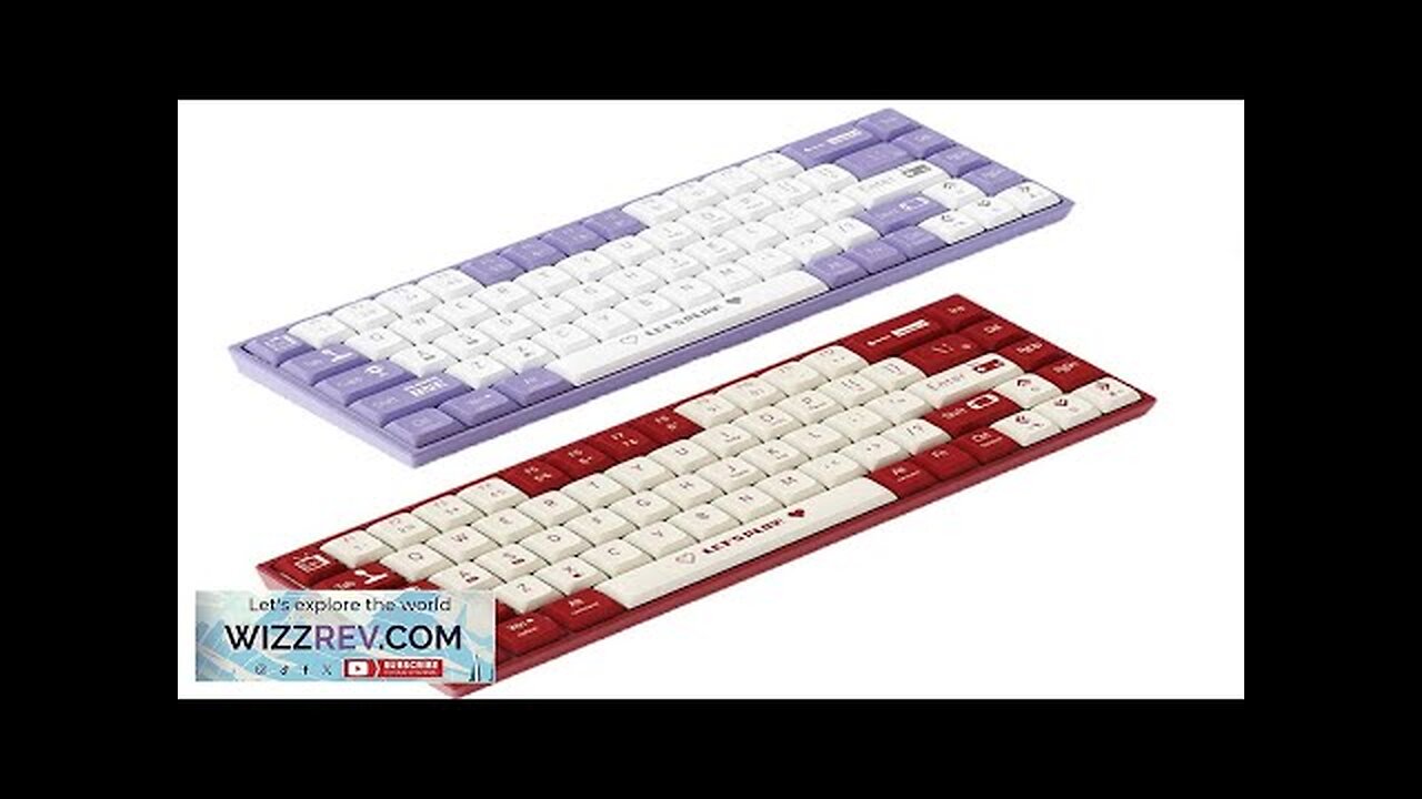 AJAZZ AK680 68 Keys Wired Mechanical Gaming Keyboard Hot Swappable ...