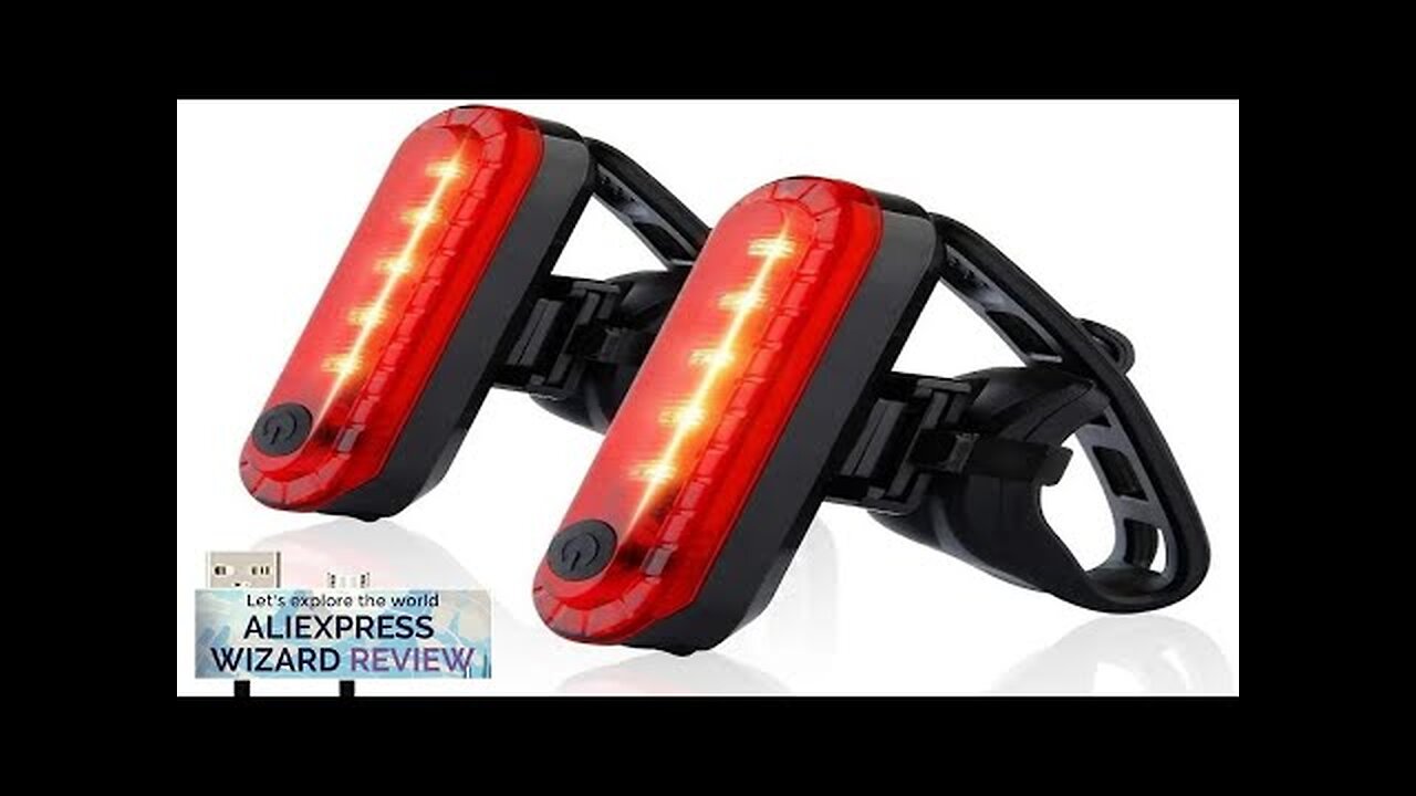 Bike Tail Light USB Rechargeable LED Bright Rear Red Bike Light Cycling ...