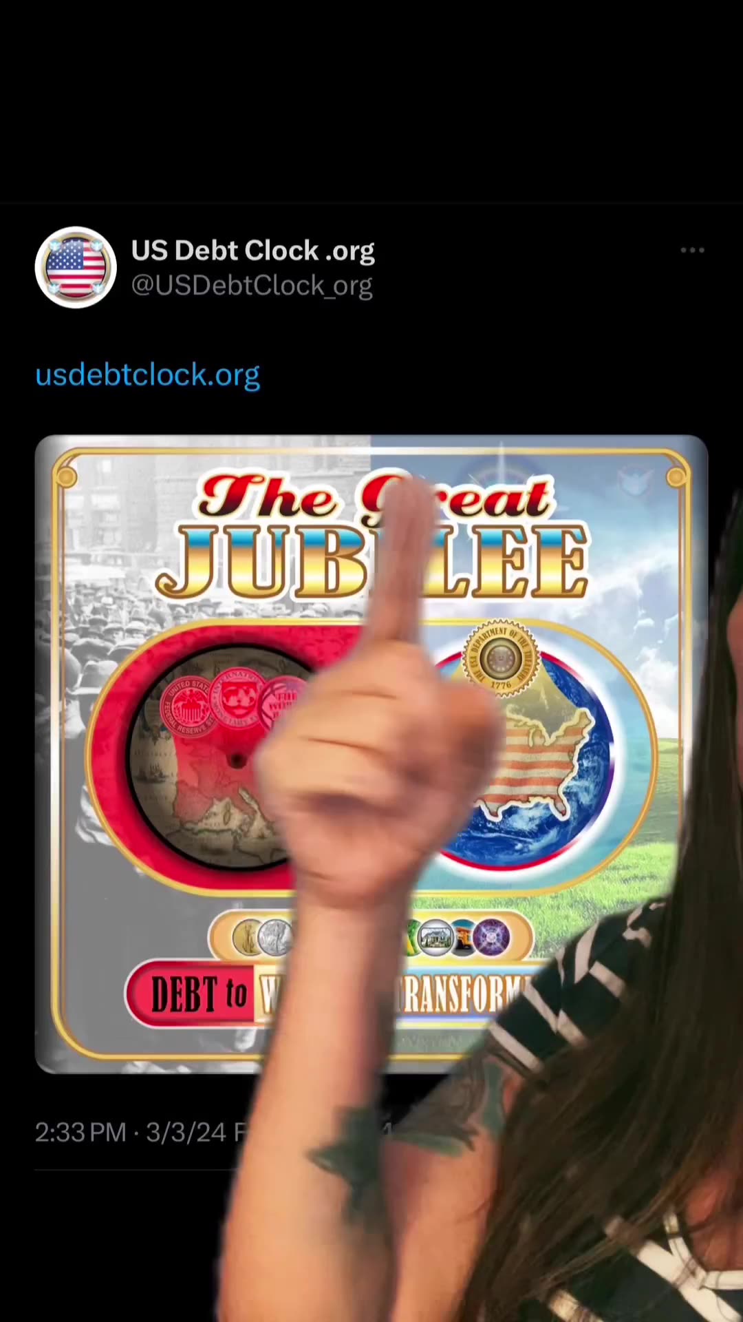 US DEBT CLOCK - 12/29/24 2025 IS DEBT JUBILEE!