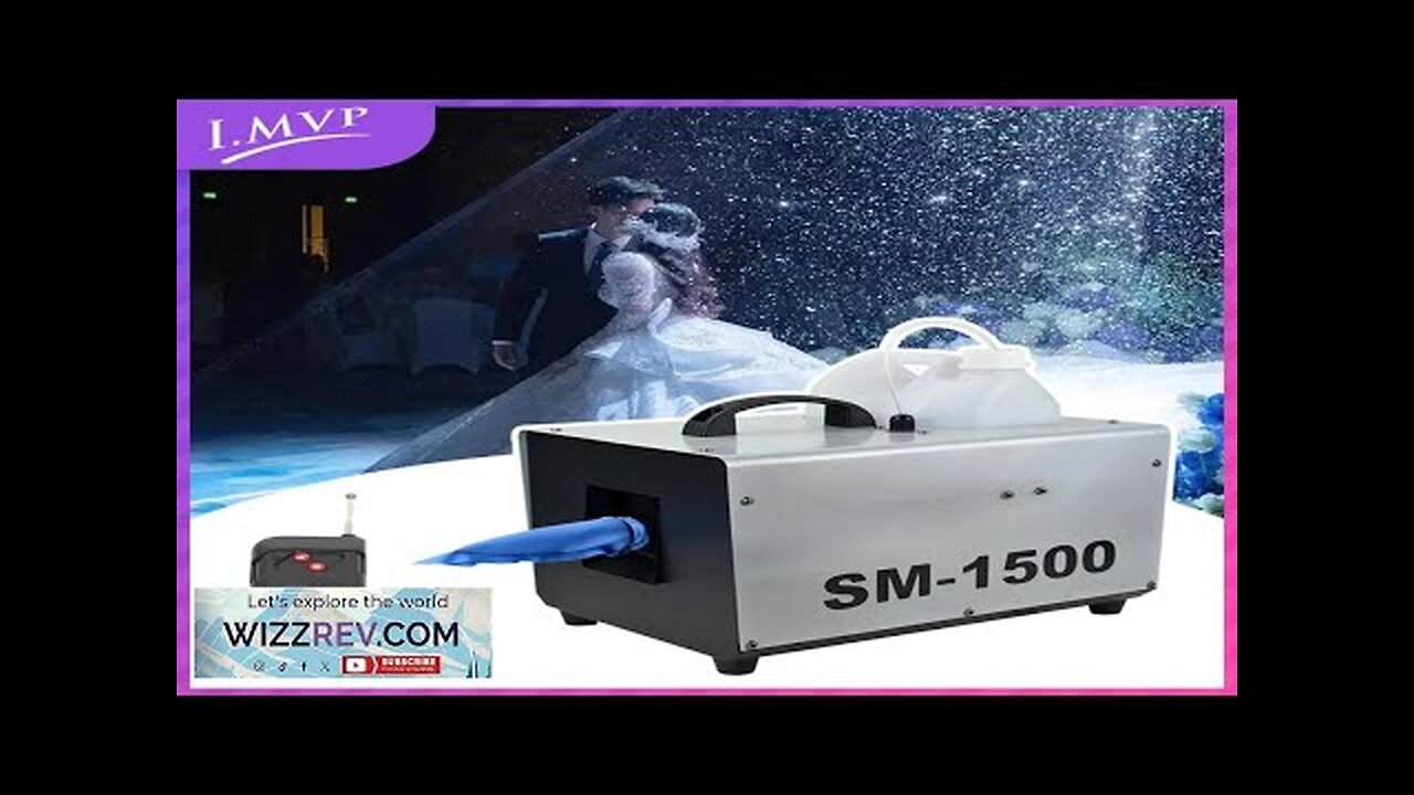 Stage Effect Snow Machine 1500W Artificial Snow Making Machine for ...