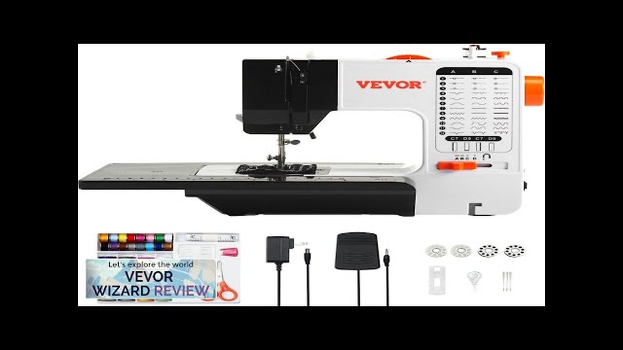 VEVOR Sewing Machine Portable Sewing Machine for Beginners with 38 ...