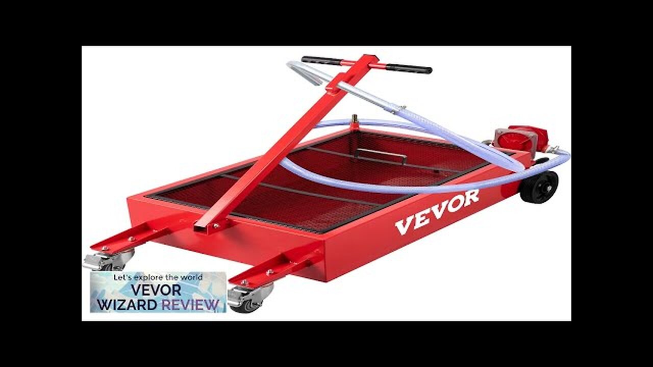 VEVOR Oil Drain Pan 20 Gallon Oil Drain Tank 76L Low Profile Review