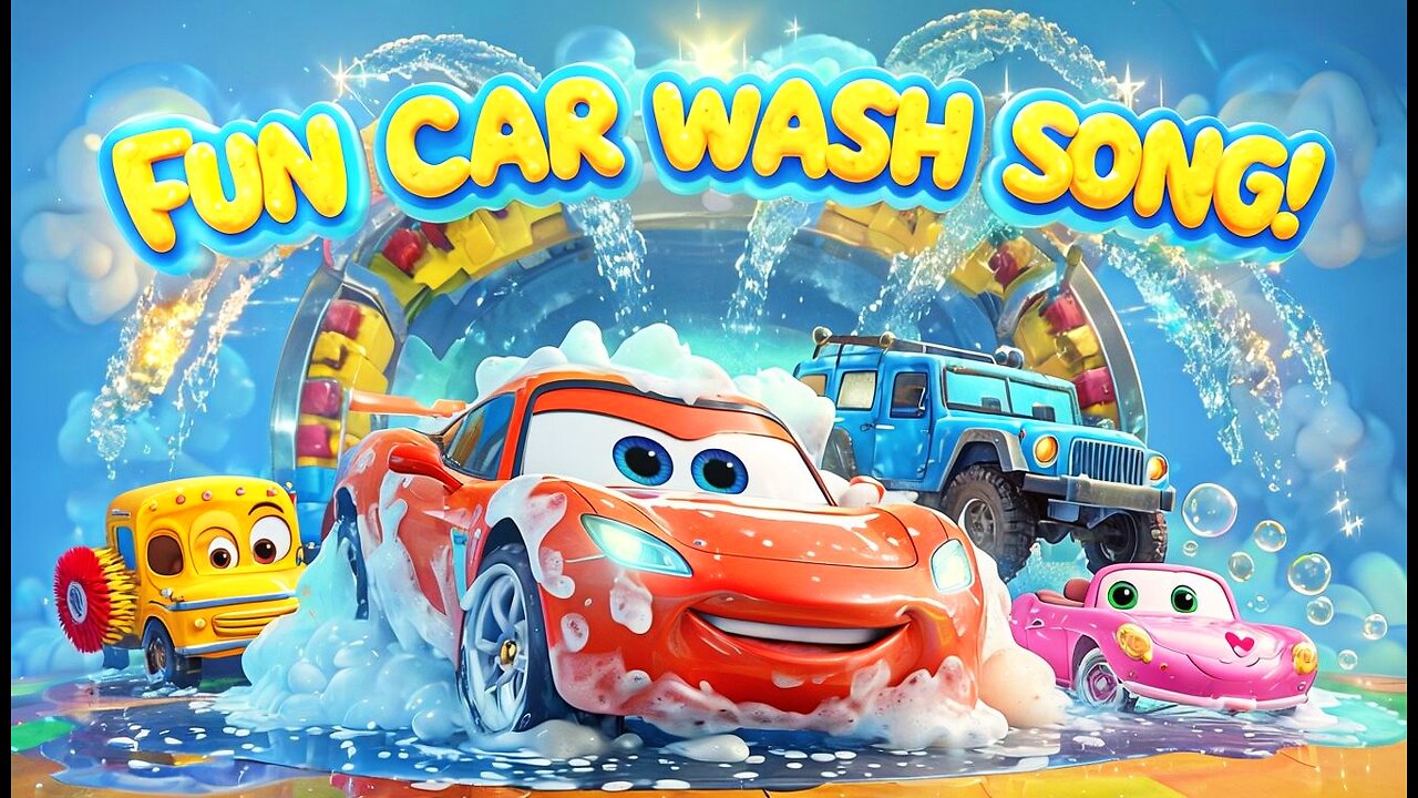 🚗 Car Wash 🚿 Song for Kids | Fun 3D Animated cars for kids | cars for ...