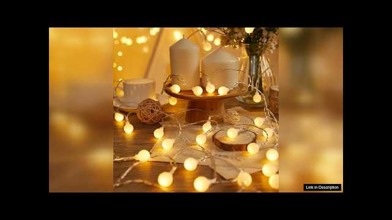 6m/10m Long String Lights Camping Lamp Outdoor Crystal Globe Lights ...