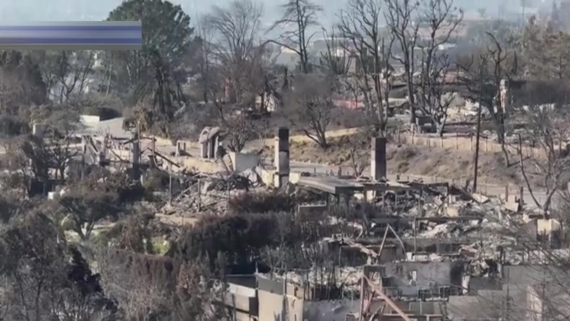 High viewpoint shows extent of apocalyptic fire damage in Palisades