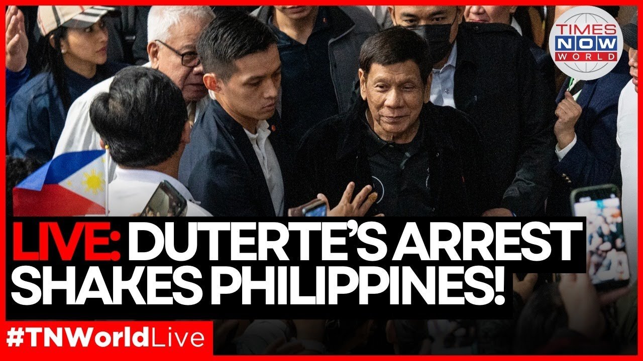 LIVE | Former Philippines President Duterte Arrested at Manila Airport ...