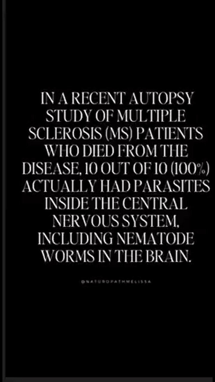 Dr. Lee Merrit MSM Is Parasites In Brain & Spinal Cord