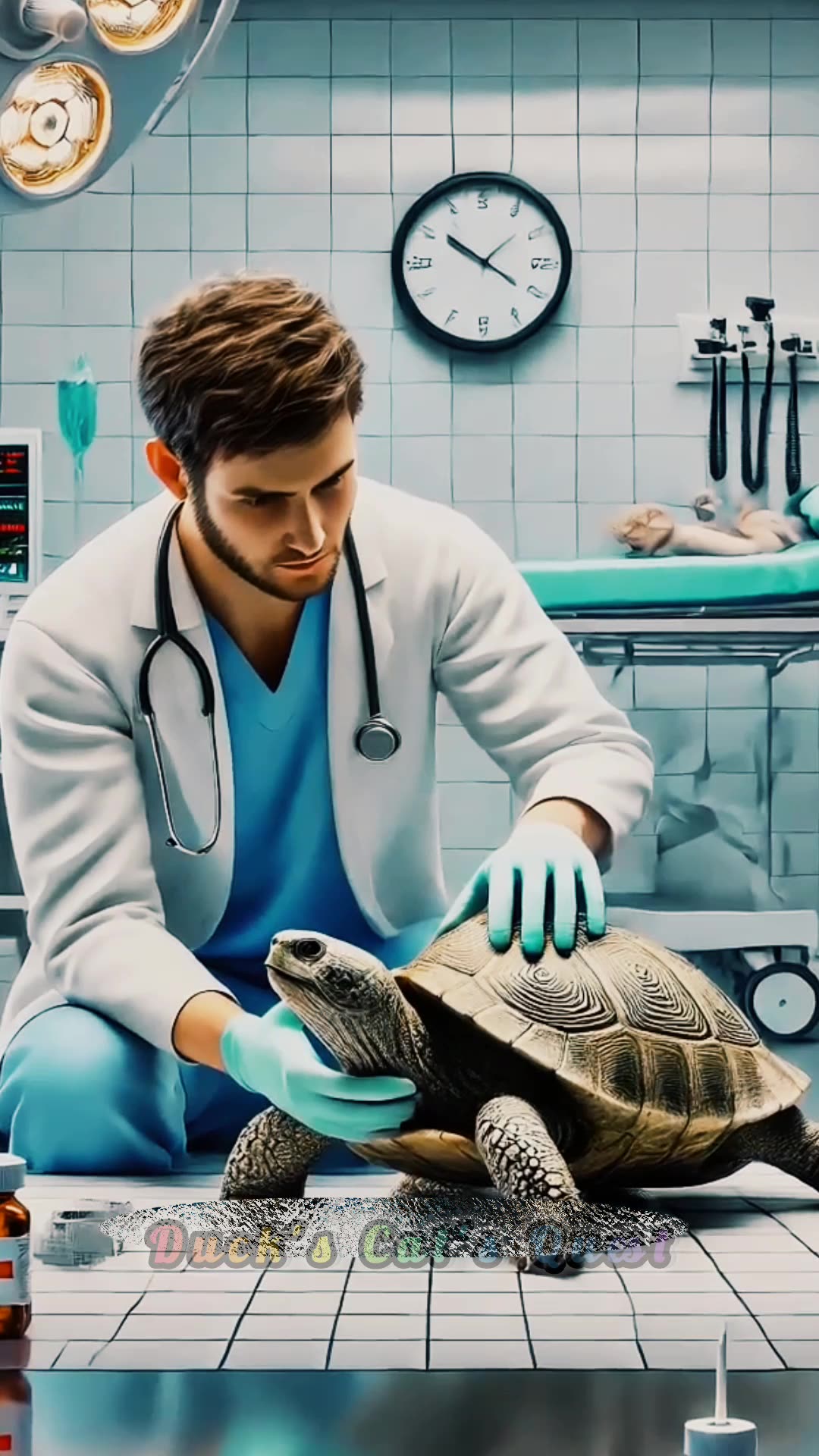 Cute duck saves turtle from accident 🐥| patrick star #DuckRescue # ...