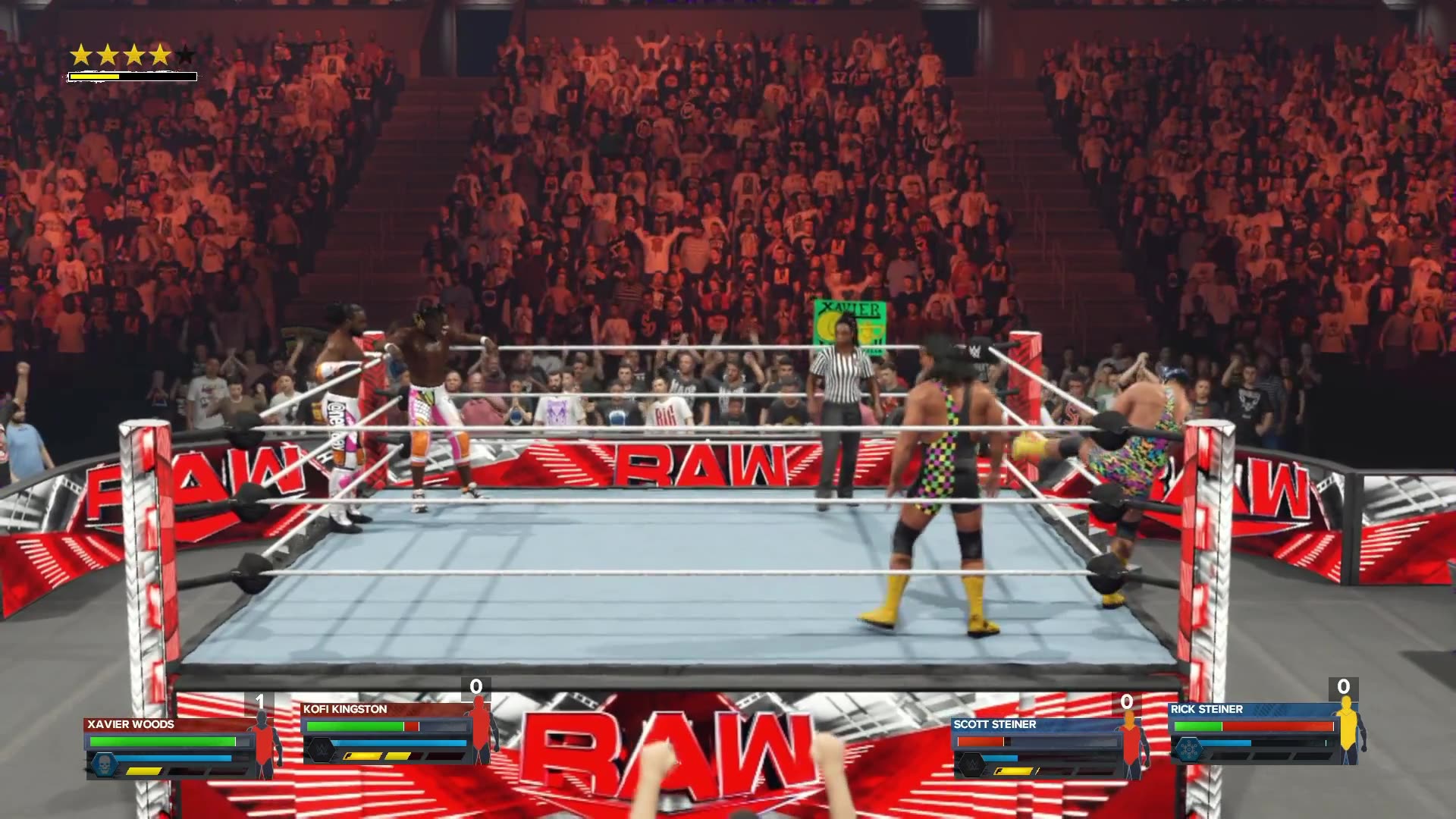 Kofi Kingston and Xavier Woods VS Scott Steiner and Rick Steiner at Raw ...