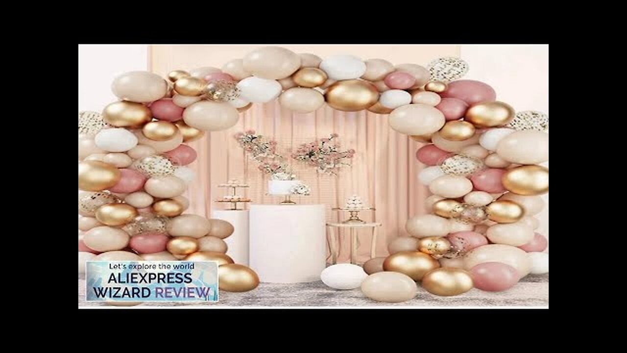 Tender Pink Gold Balloon Garland Arch Kit Wedding Birthday Party ...