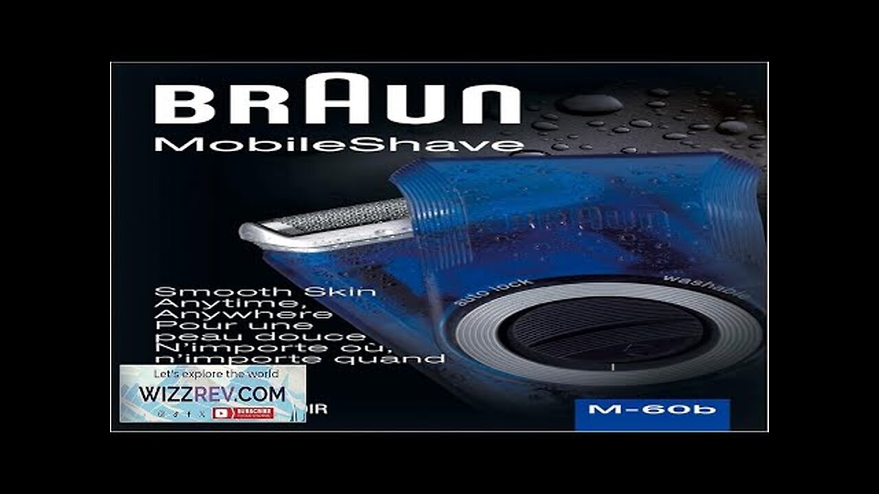 Braun Electric Razor for Men M60b Mobile Electric Foil Shaver Washable ...