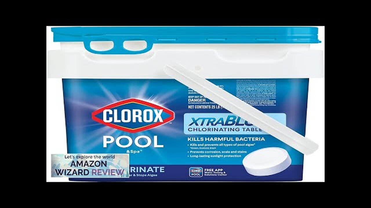 Clorox® Pool&Spa™ XtraBlue 3” Swimming Pool Chlorinating Tablets Kills ...