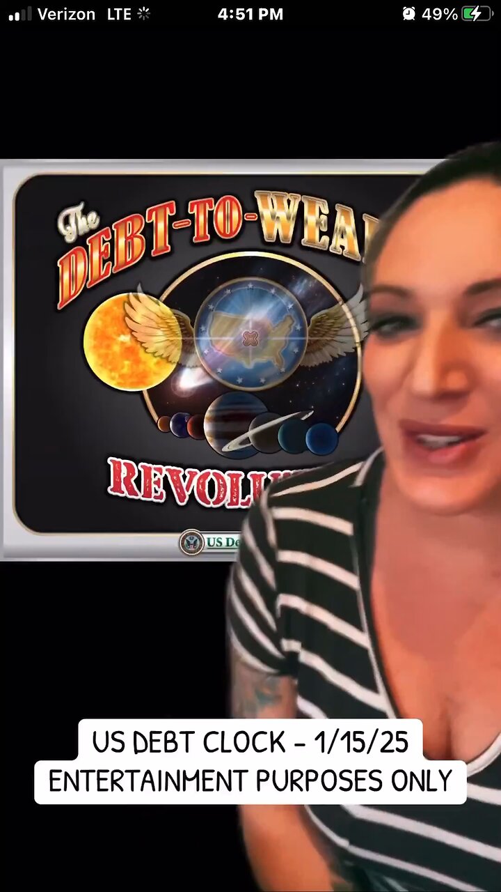 US DEBT CLOCK - 1/15/25 The DEBT-to-WEALTH Revolution 👉🏼 Light shining ...