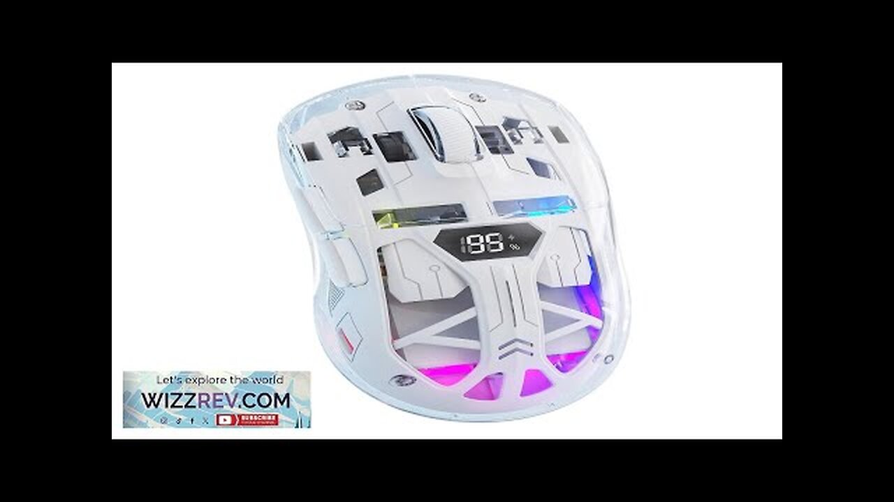 Free Wolf A2 Dual-mode Gaming Mouse with Digital Screen PixArt 3212 ...